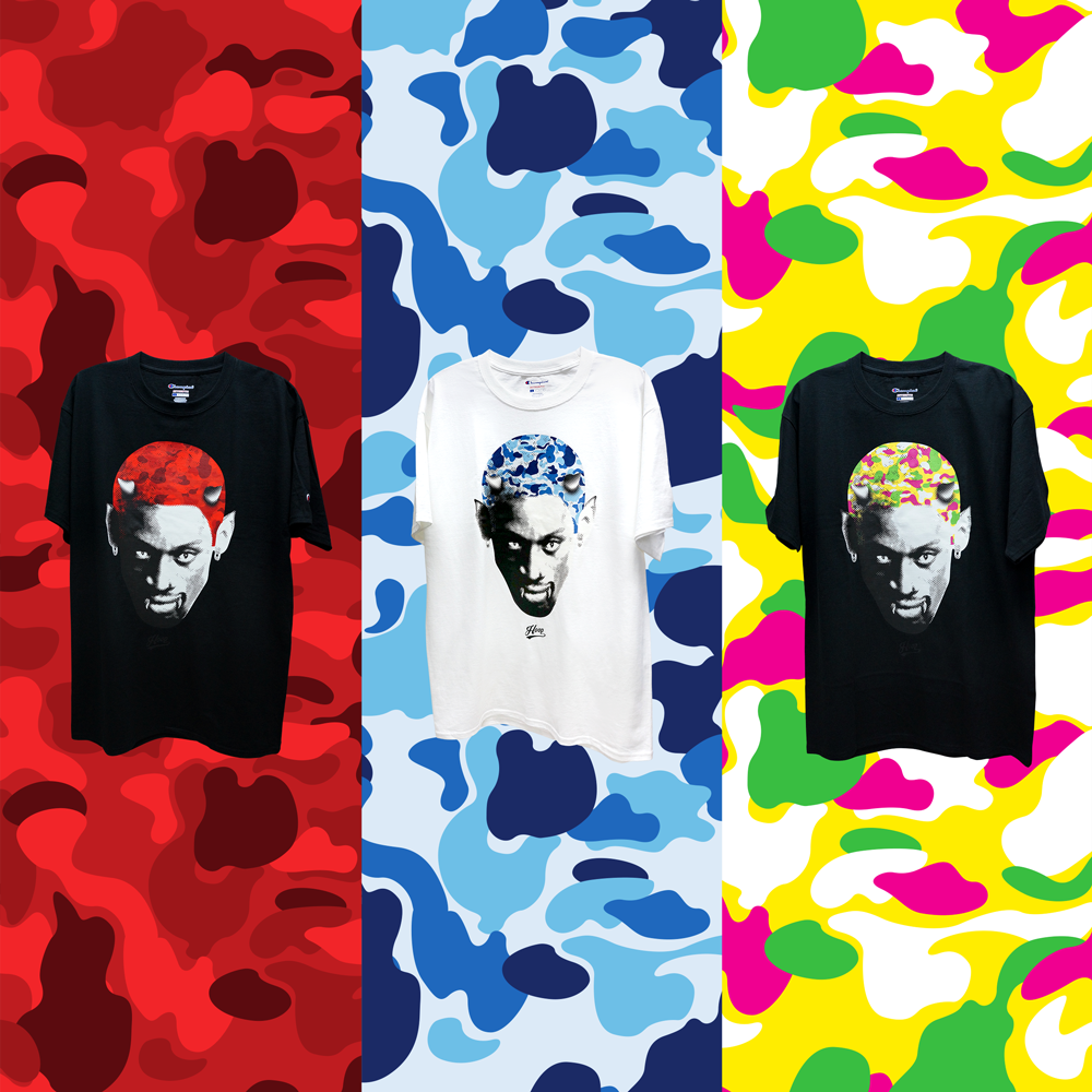 "Demonise Worm" tee - CAMO – HOOPINC.NET